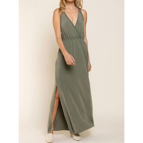 POL | Dresses | New Pol Never Better Felt Soft Maxi Dress In Olive ...